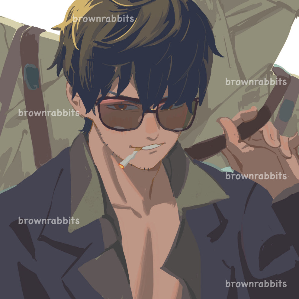 Wolfwood Square Print – Brownrabbits