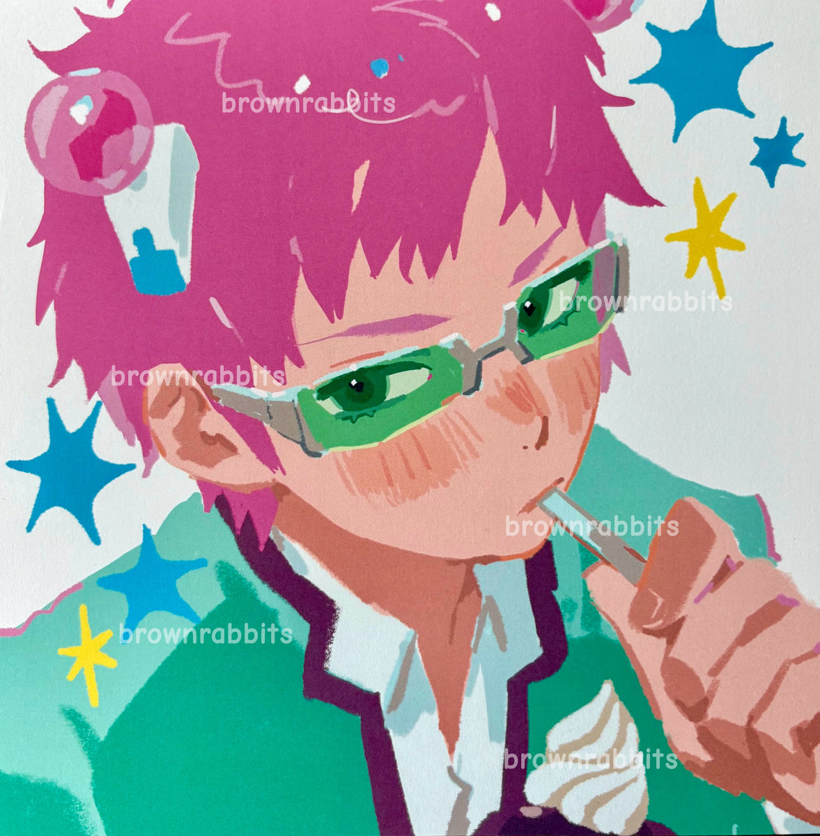 Mini Print - Saiki K – Brownrabbits