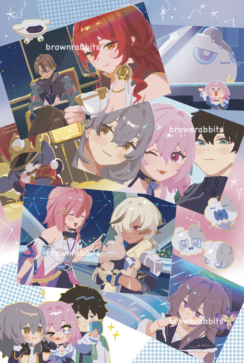 Honkai Star Rail: Astral Express Polaroid Poster – Brownrabbits