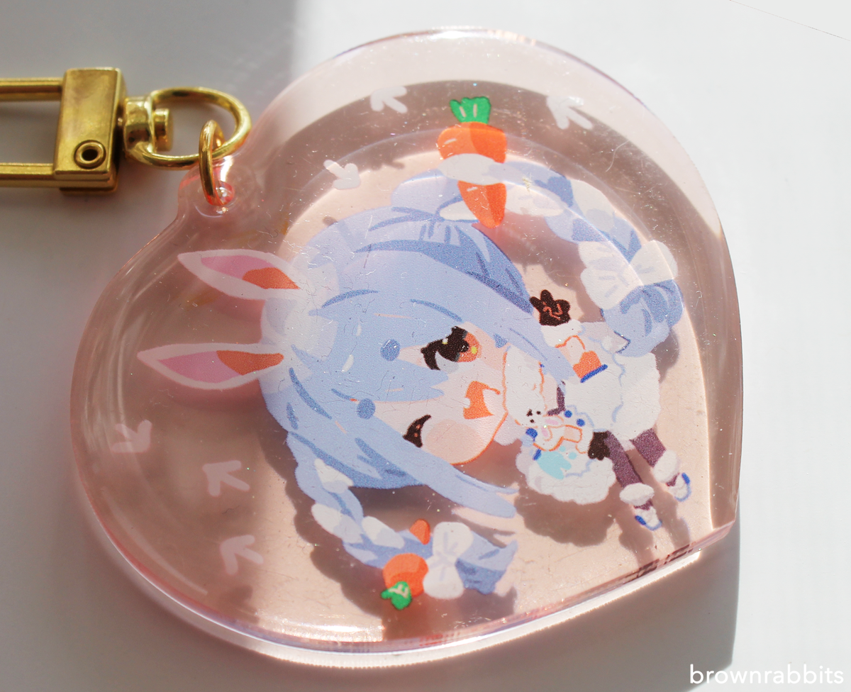 Hololive Keychains: Pekora – Brownrabbits