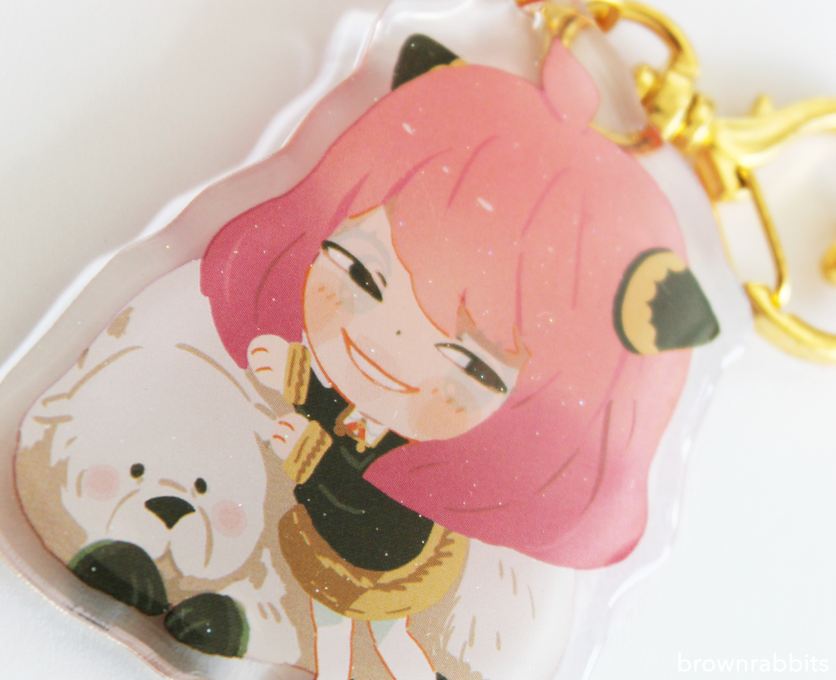 Spy x Family Keychains : Anya and Bond – Brownrabbits