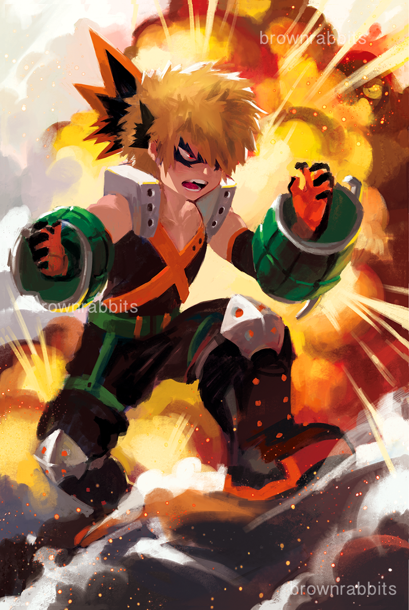 Bakugo Poster 爆豪勝己 – Brownrabbits