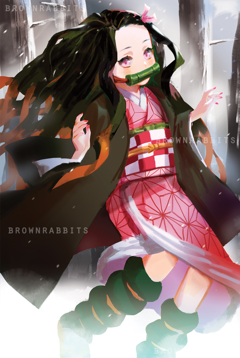 Kimetsu No Yaiba Kamado Nezuko Poster 竈門禰豆子 – Brownrabbits